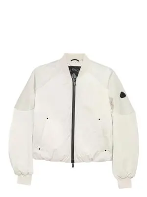 Moose Knuckles Zip-fastening Ruched-sleeve Jacket - Neutrals