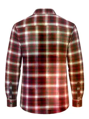 Armani Exchange Check-print Long-sleeve Shirt - Red
