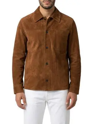 Saint Laurent Saint Laurent Men Suede Jacket Saint Laurent Brown