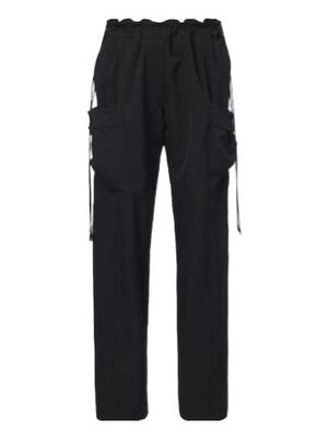 THE ROW Wool Cargo Pants - Black