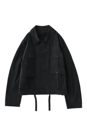 Studio Nicholson Button-front Casual Jacket - Black