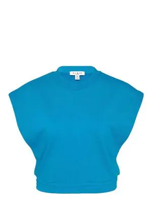 Alaïa Alaïa Cropped Sleeveless Top Blue