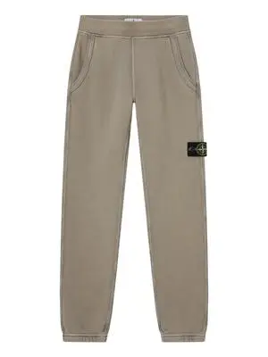 Stone Island Regular-fit Joggers With Pockets And Elastic Drawstring Waist Mud
