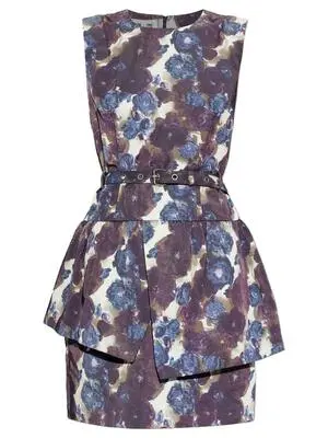 Baum Und Pferdgarten Anesa Belted Floral Dress - Black