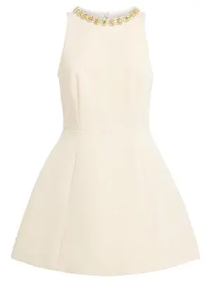 Sandro Crystal-embellished Mini Dress - Beige