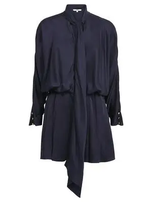 Maje Satin Mini Dress - Blue