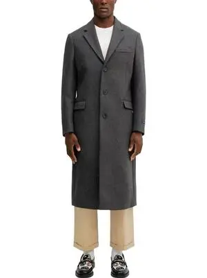 Sporty & Rich Notched-lapels Single-breasted Coat - Grey