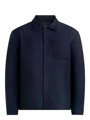 Manière De Voir Valentin Classic Tailored Long-sleeve Shirt Navy - Blue