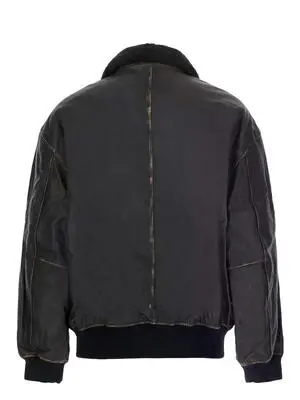 DUNST Brushed-finish Leather Coat - Black