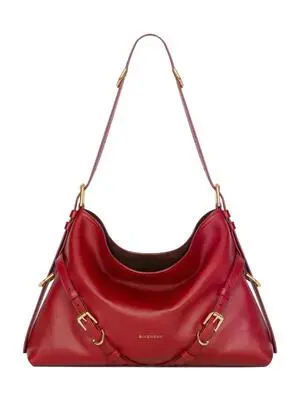 Givenchy Medium Voyou Bag Shiny Leather Red