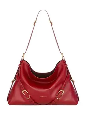 Givenchy Medium Voyou Bag Shiny Leather Red