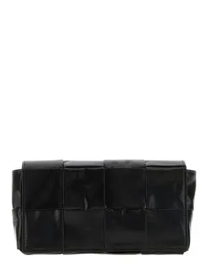 Bottega Veneta Cassette Intrecciato Leather Belt Bag - Black