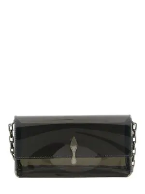 CHRISTIAN LOUBOUTIN Christian Louboutin Women Christian Louboutin Bettina Pvc Mini Crossbody Bag With Metallic Logo Black