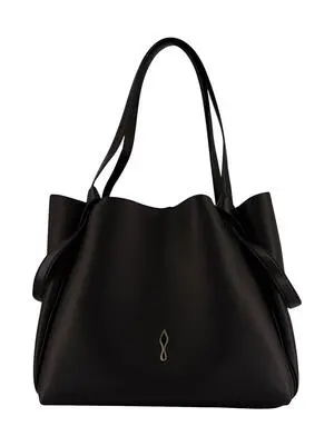 CHRISTIAN LOUBOUTIN Christian Louboutin Women Christian Louboutin Women Bettina Grained Leather Tote Bag Christian Louboutin With Double Handle Black