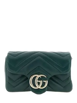 Gucci Gg Marmont Matelasse Nappa Leather Bag - Green