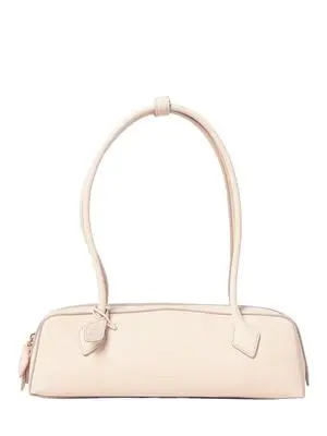 Alaïa AlaiA Women Alaia Medium Le Teckel Calfskin Leather And Nubuck Shoulder Bag Pink
