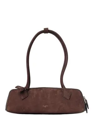 Alaïa Alaia Medium Le Teckel Calfskin Leather And Nubuck Shoulder Bag - Brown
