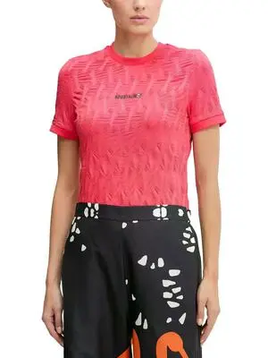 SPORTALM Textured Logo-plaque T-shirt - Red