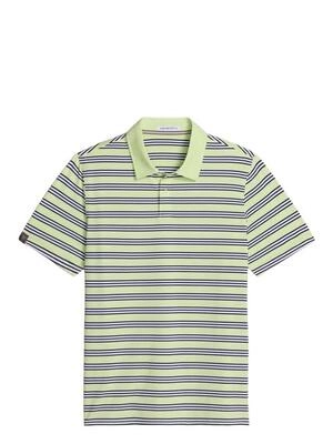 ASHWORTH GOLF Classic Stripe Polo Lime Multi