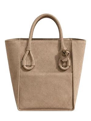 CALLAS MILANO North / South Tote Bag Suede - Sand