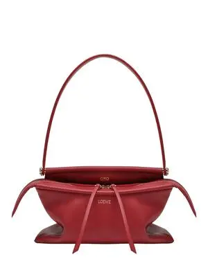 Loewe Small Whisker Bag In Carmine Leather - Red