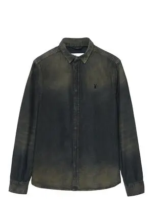 ALLSAINTS Gleason Denim Shirt - Blue