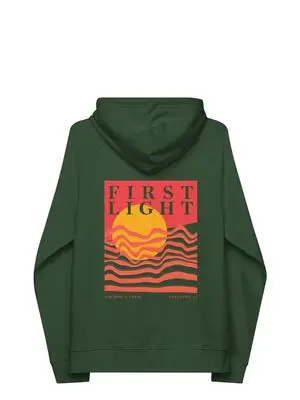 ANCHOR & CREW Bottle Fourteen First Light Editions Organic Cotton Hoodie - Green