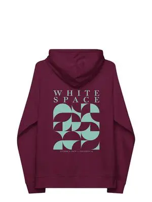 ANCHOR & CREW Burgundy Fifteen White Space Editions Organic Cotton Hoodie - Red