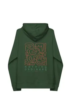 ANCHOR & CREW Bottle Sixteen Nothing Ordinary Editions Organic Cotton Hoodie - Green