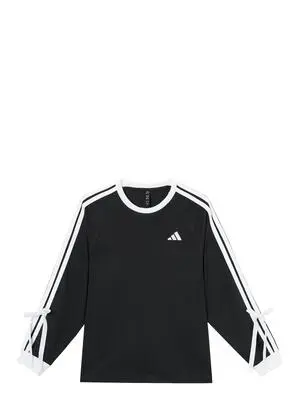 Adidas Dance Long Sleeve Top 'black White - Black/white