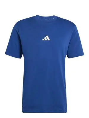 Adidas Essentials 3-stripes Single Jersey Tee 'dark Blue White - Dark Blue/white