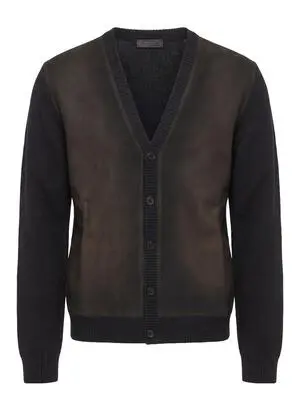 Prada Lambswool Cardigan - Multicolor