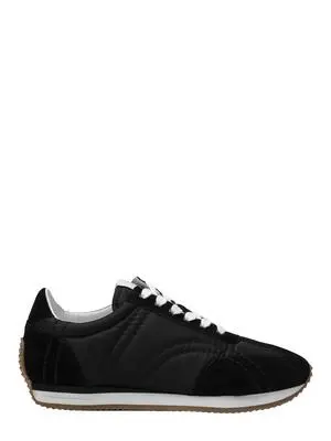 TOTEME Sneakers In Suede And Fabric - Black