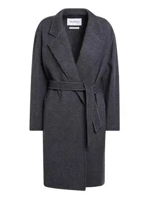 MAX MARA Max Mara Blue Wool Coat With Denim Effect Women
