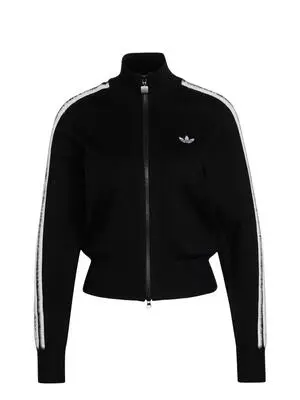 Adidas Knitted Firebird Track Top Asia Sizing 'black White - Black/white