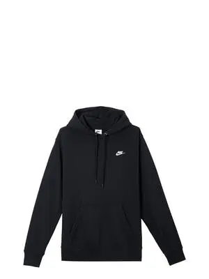 Nike Club Embroided Logo Fleece Hoodie Asia Sizing - Black