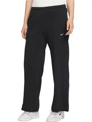 Nike French Terry Mid-rise Pants Asia Sizing - Black