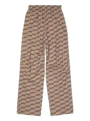Balenciaga Bb Monogram Tracksuit Pants 'beige Brown - Beige/brown