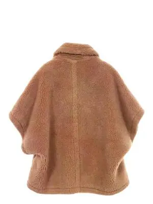 Max Mara 2010s Teddy Bear Tebe Cape - Brown