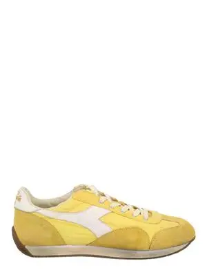 DIADORA Suede-panelled Sneakers - Yellow