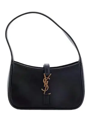 Saint Laurent Le 5 A 7 Hobo Leather Mini Shoulder Bag - Black