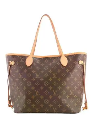 LOUIS VUITTON Neverfull Monogram Canvas Mm Tote Bag Brown