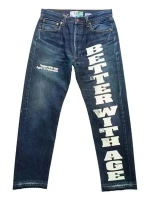 BETTER WITH AGE Beaufort Logo-print Jeans - Blue