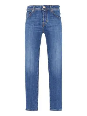 JACOB COHЁN Five-pocket Slim Fit Cropped Jeans Scott - Blue