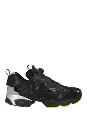 REEBOK Sneakers Size Synthetic Material, Textile Fibers - Black
