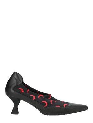 MARINE SERRE Pumps Size Leather, Textile Fibers - Black