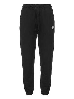 BERNA Man Pants Red Size M Cotton, Polyester Black