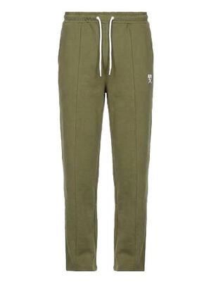 BERNA Man Pants Red Size M Cotton, Polyester Green