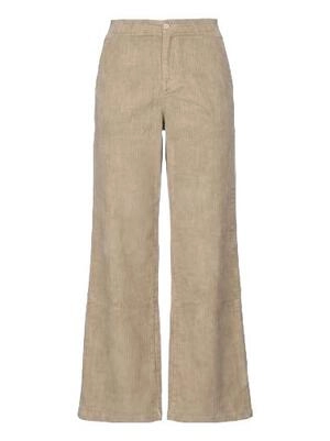 European Culture Woman Pants Taupe Size S Polyester, Polyurethane Grey