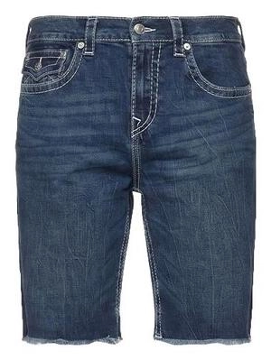 True Religion Denim Shorts Size Cotton, Elastane - Blue